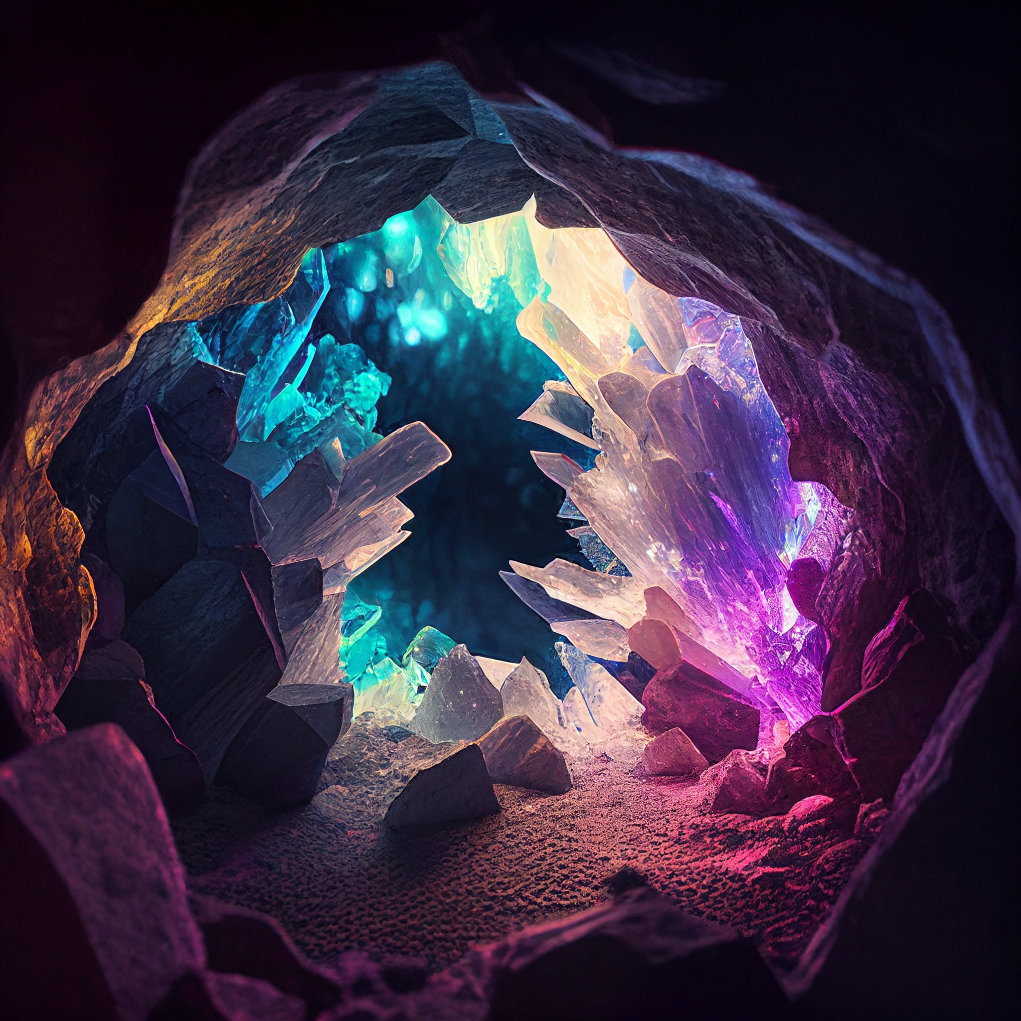 Mystical Crystal Cave - Etsy