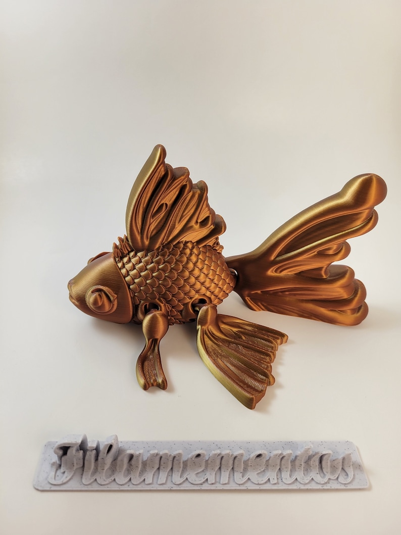 Articulated Goldfish - 3D Printed Toy - Etsy