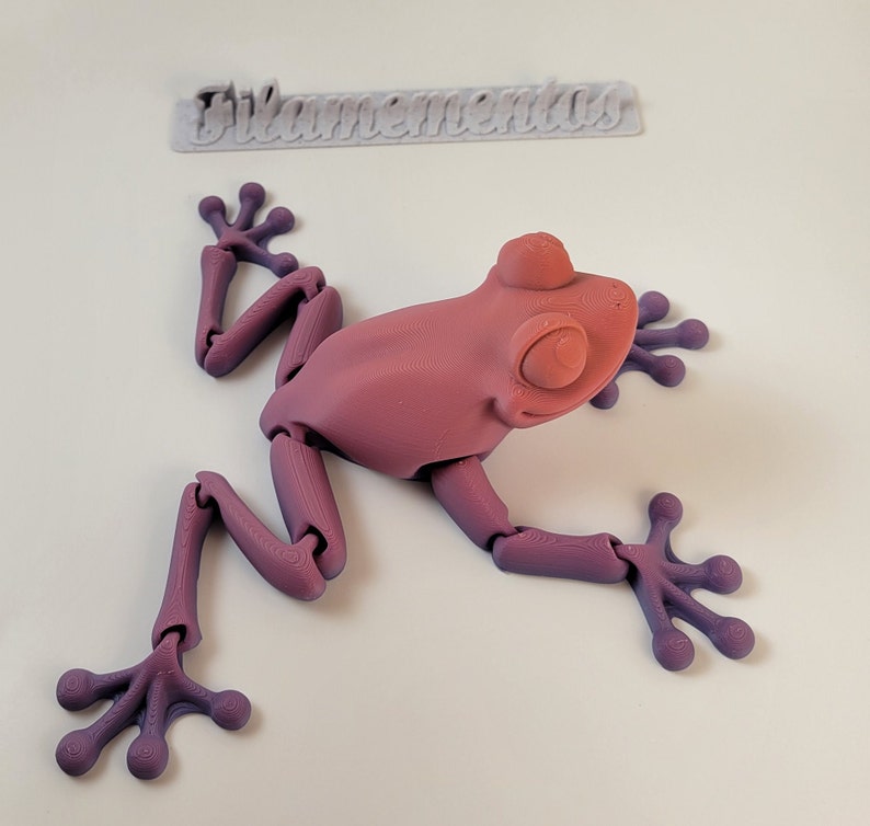 Articulated Tree Frog 3d Printed Toy - Etsy