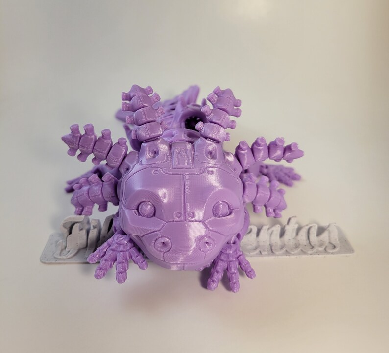 Articulated Robot Axolotl 3D Printed Toy - Etsy