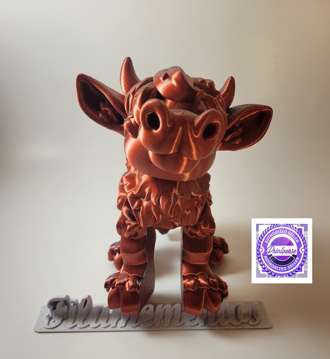 Articulated Highland Cow - 3D Printed Toy - Etsy