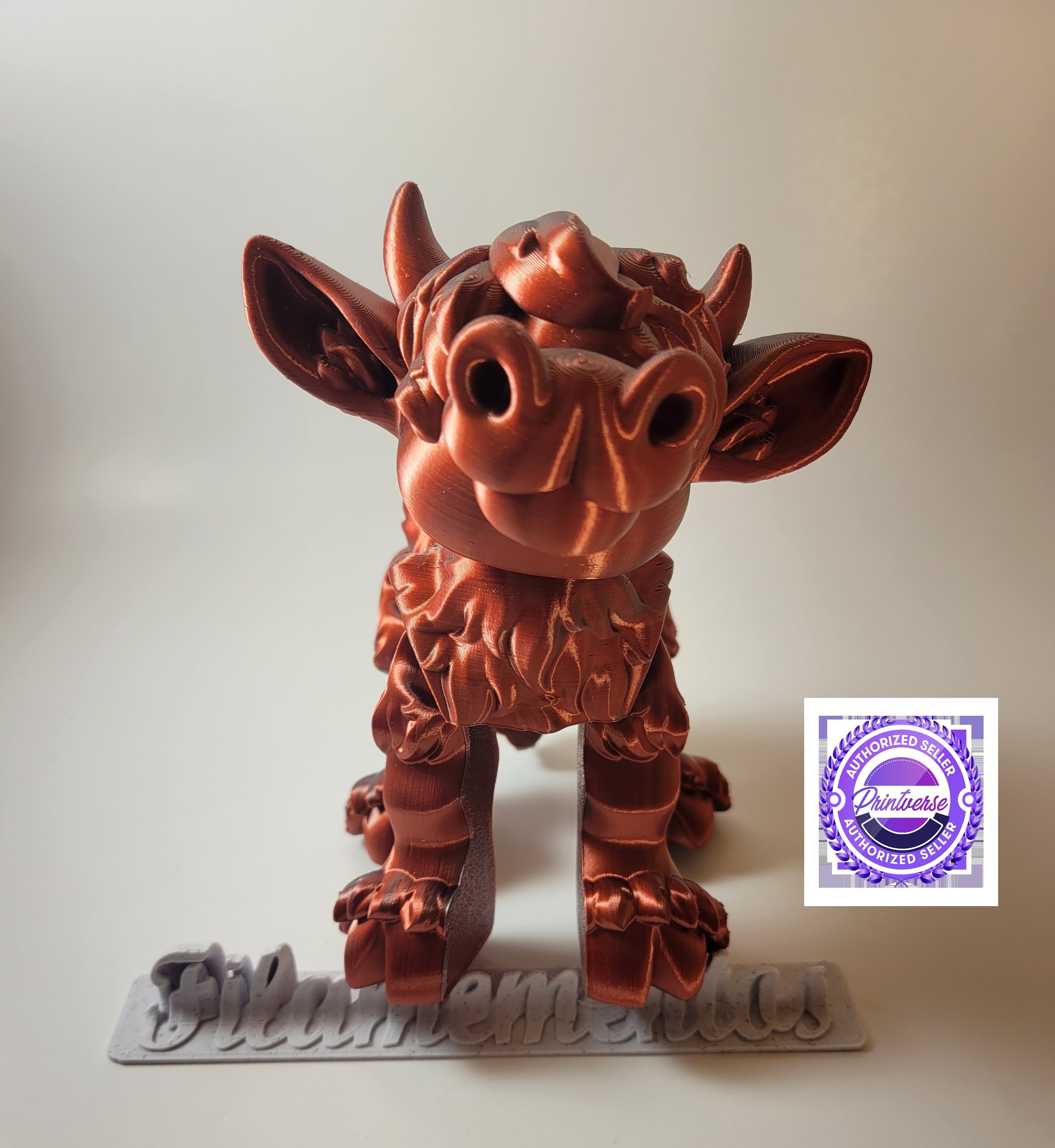 Articulated Highland Cow - 3D Printed Toy - Etsy