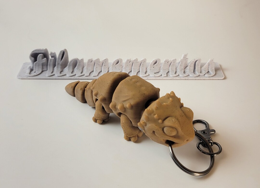 Bearded Dragon Keychain 3D Printed - Etsy