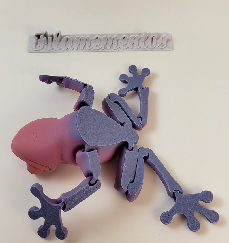 Articulated Tree Frog 3d Printed Toy - Etsy