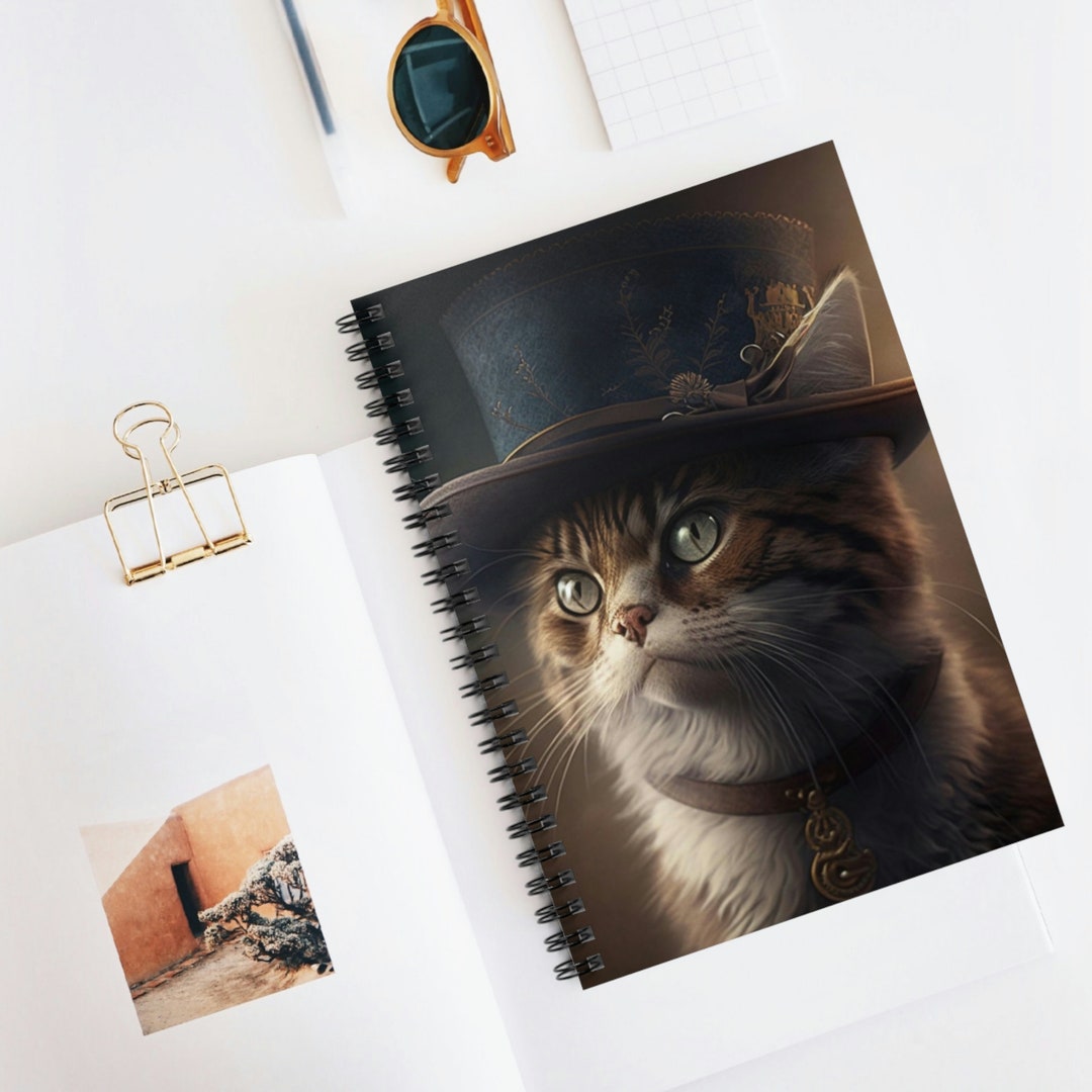 Unique Gift Art Spiral Notebook Gold Spiral Notebook to Do Handmade ...