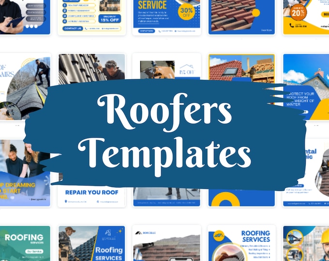 200 Social Media Templates for Roofing Business Social Media Content ...