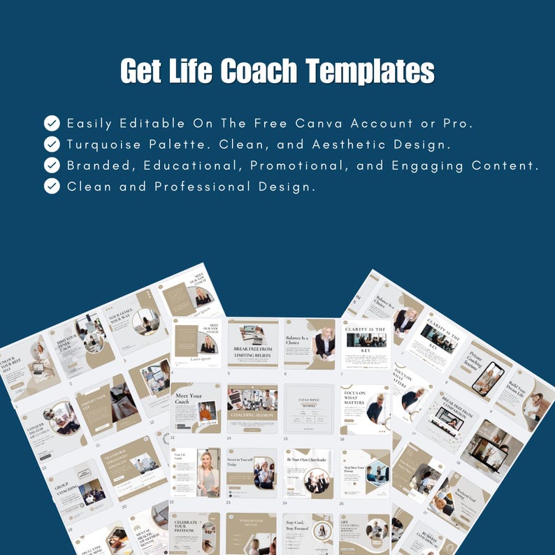 Life Coach Social Media Templates, Life Coach Instagram Templates, Life ...