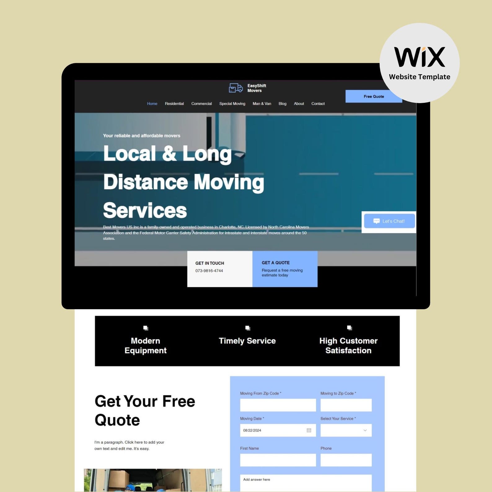 Moving Company Website Design, Moving Company Website Template, Moving ...