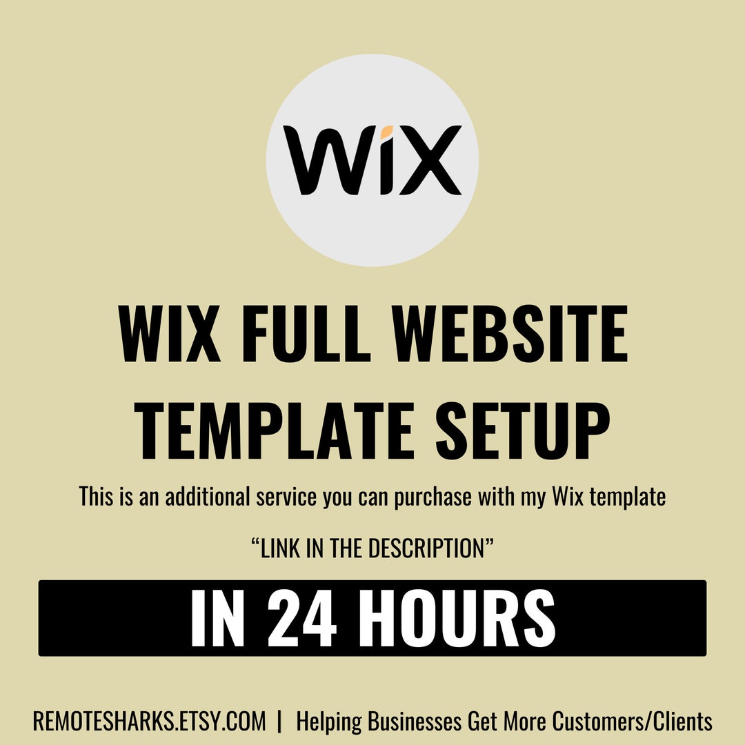 WIX Website Setup, Wix Website Help, WIX Website Designer, WIX Website ...
