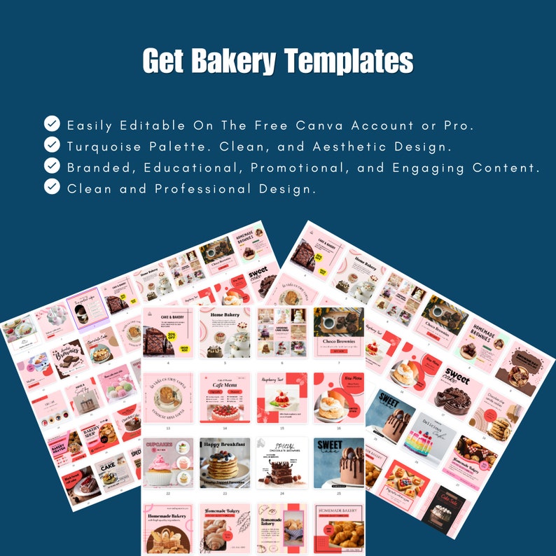 Cake Bakery Social Media Templates, Cake Bakery Instagram Templates ...