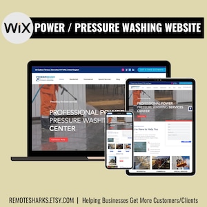 Pressure Wash Website Design, Pressure Wash Website Template, WIX ...
