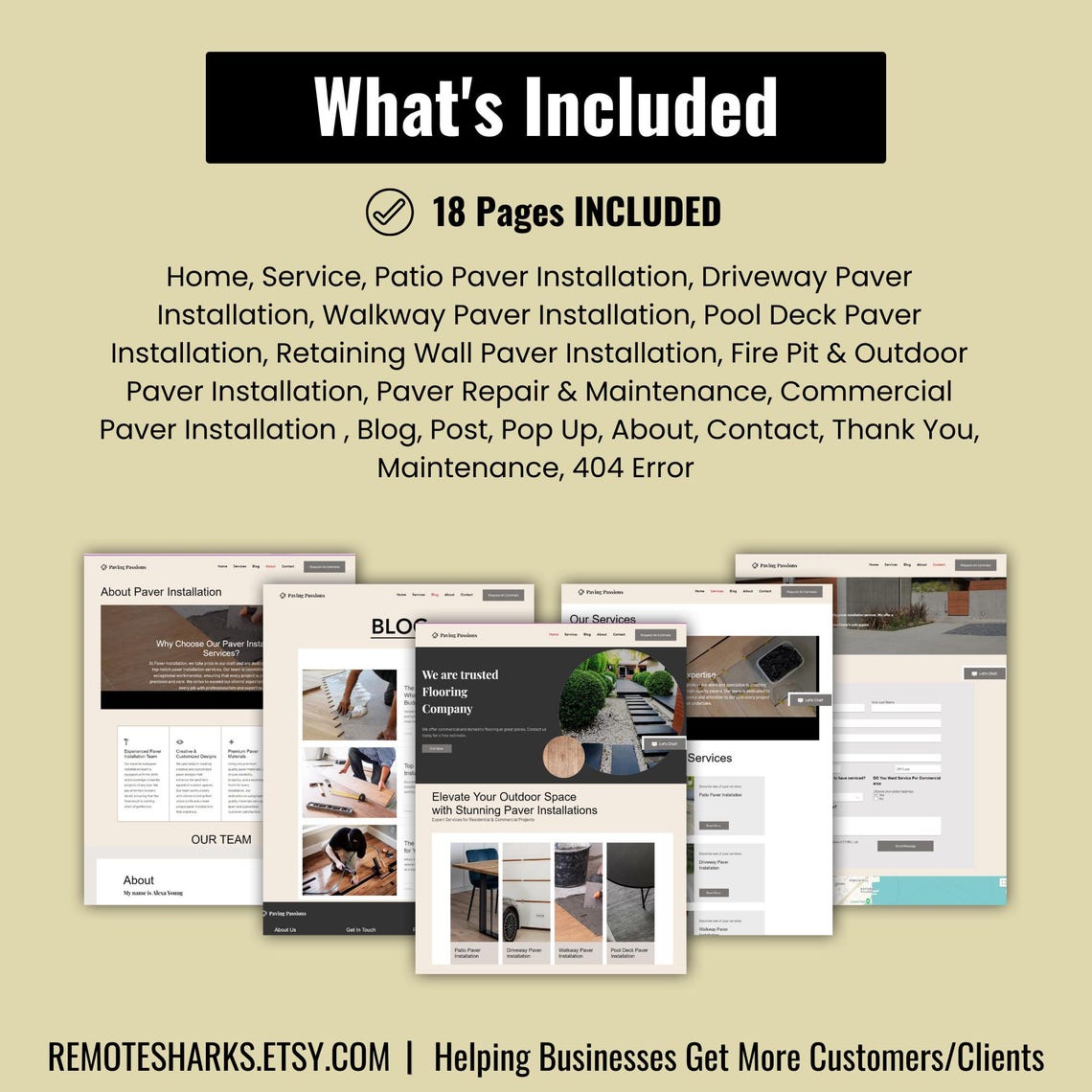 Flooring Company Website Template for Wix – Floor Installer ...