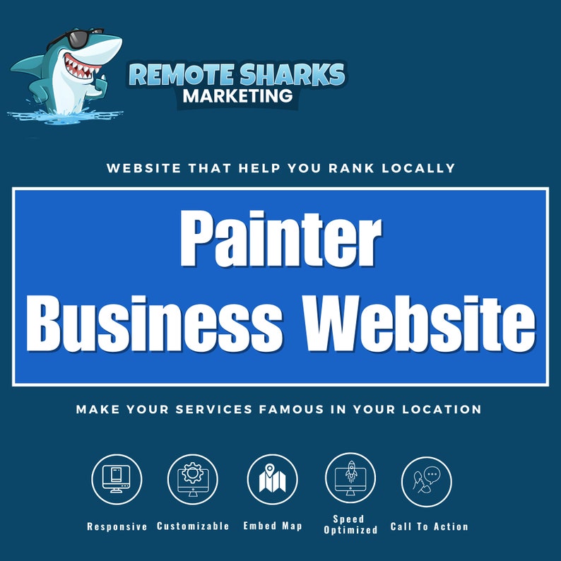 Painting Company Website Template Painting Contractor Website - Etsy
