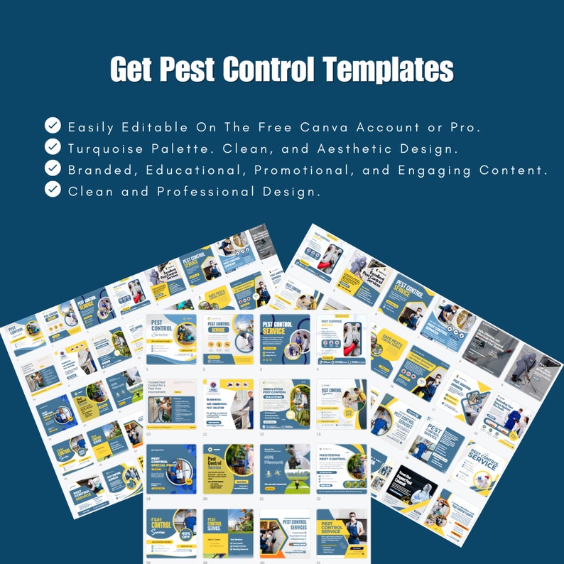 Pest Control Social Media Posts Templates, Pest Control Instagram ...