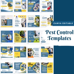 Pest Control Social Media Posts Templates, Pest Control Instagram ...