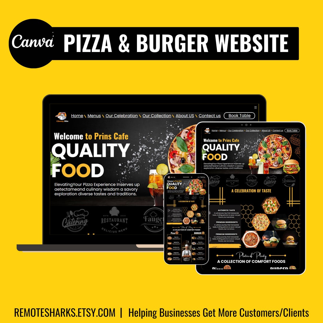 Pizza Website Template, Pizza Website Design, Fast Food Website Design ...