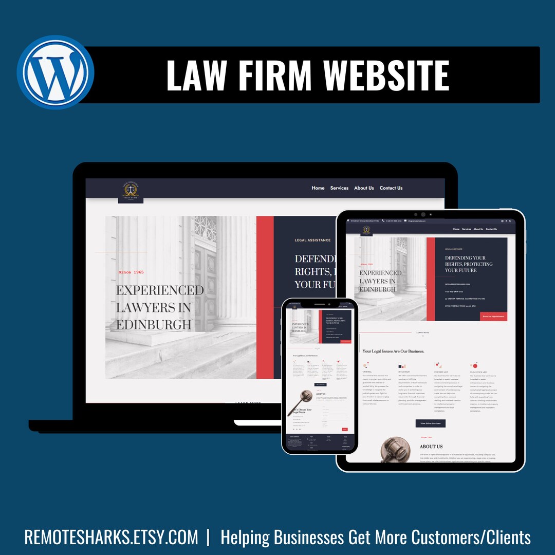 Law Firm Website Design, Law Office Website Design, Lawyer Website ...