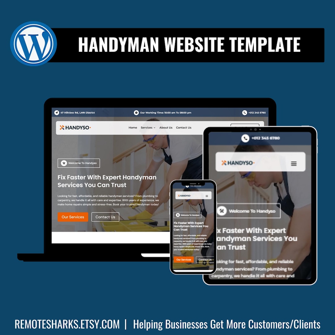 Handyman Wordpress Theme – Divi Website Template for Repair ...