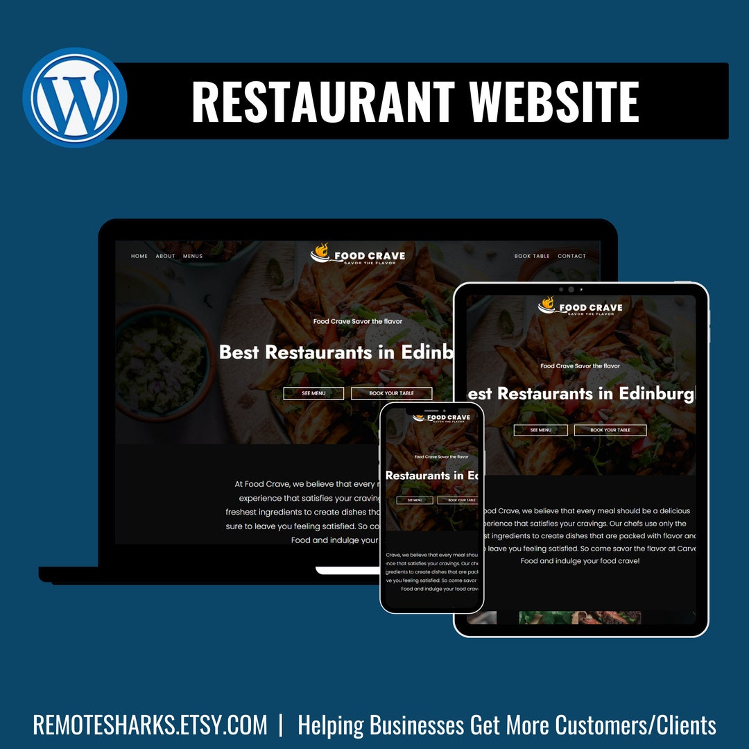 Restaurant Website Design, Restaurant Web Design, Restaurant Web Page ...