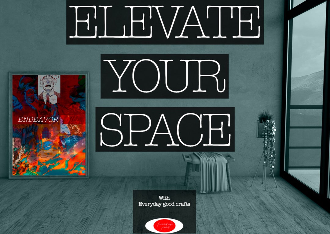 Vibrant Anime Endeavor Poster: Digital Art Poster Anime Wall Decor 5 ...