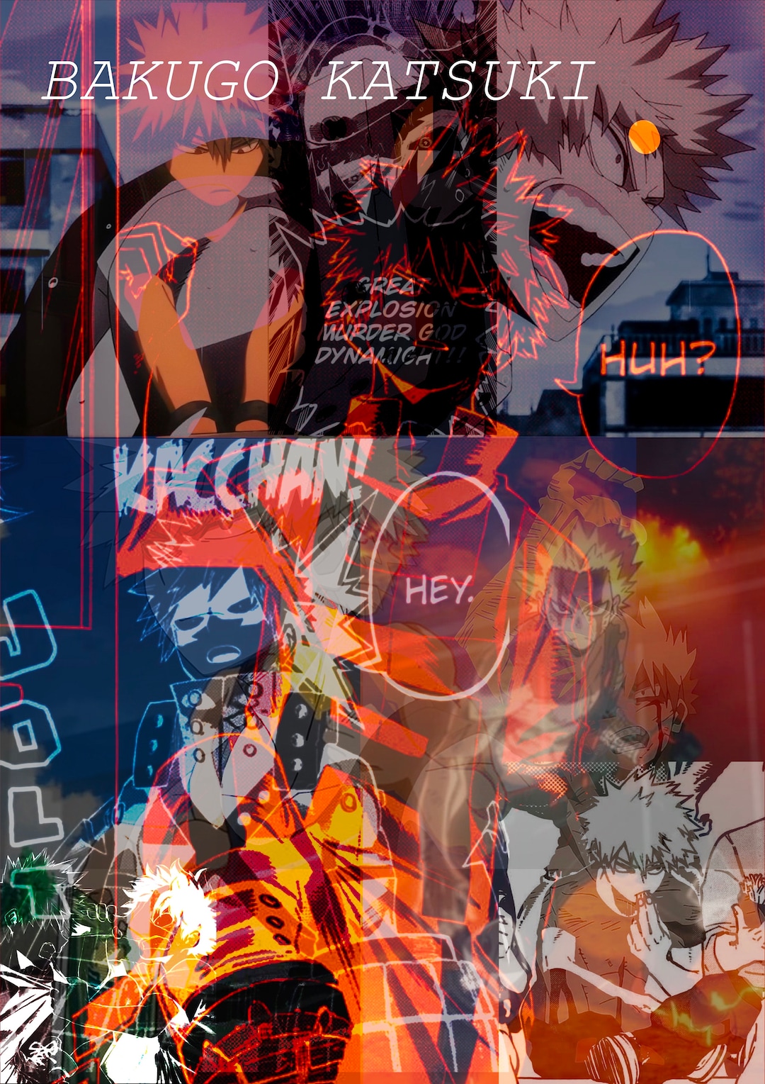 Anime Poster/bakugo - Etsy