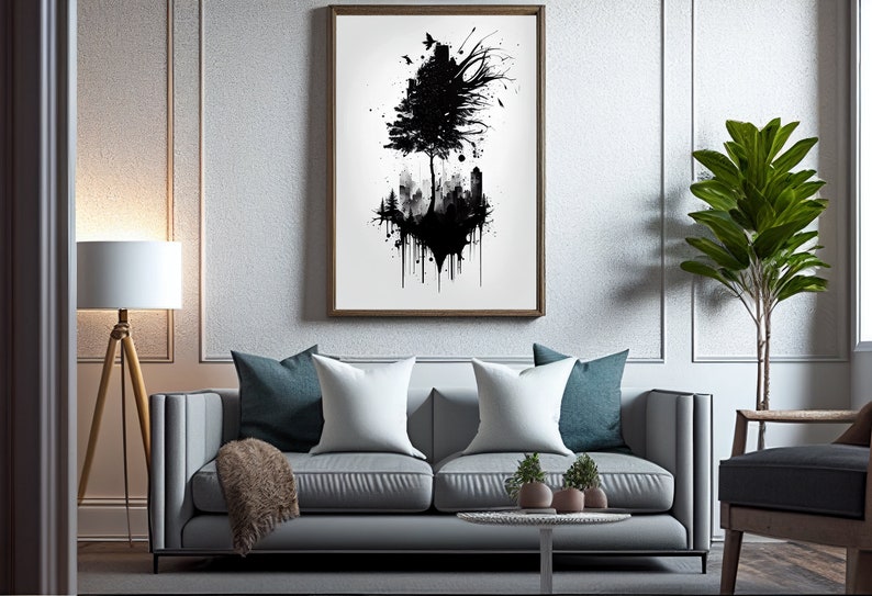 Transformative Color Splash Portraits: Uniting Nature's Silhouettes ...