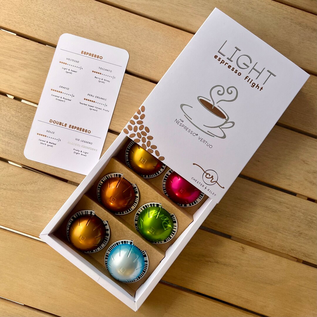Nespresso Vertuo Espresso Sampler Flight Vertuoline Coffee Pod Gift Set ...