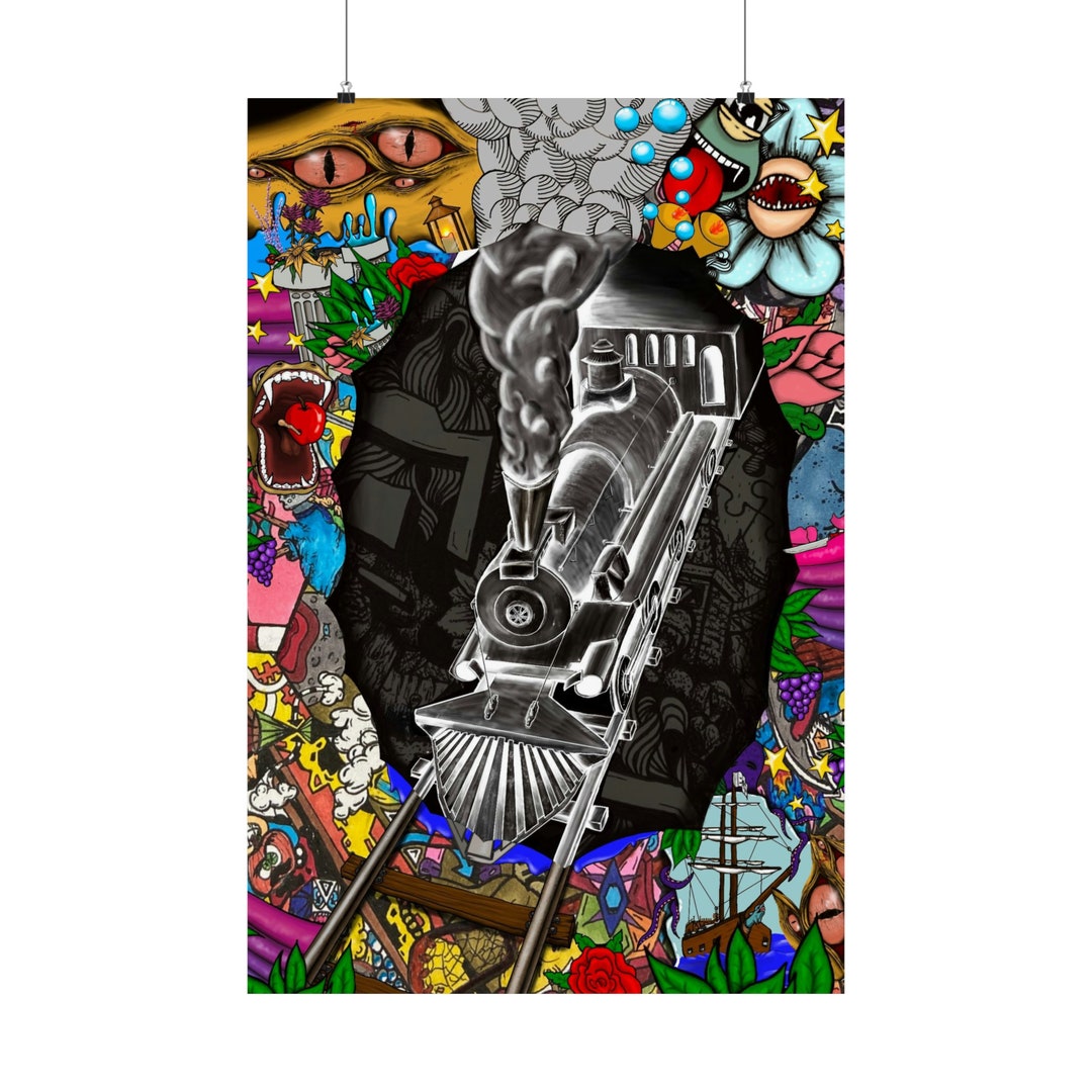 Custom Train Poster Design. - Etsy