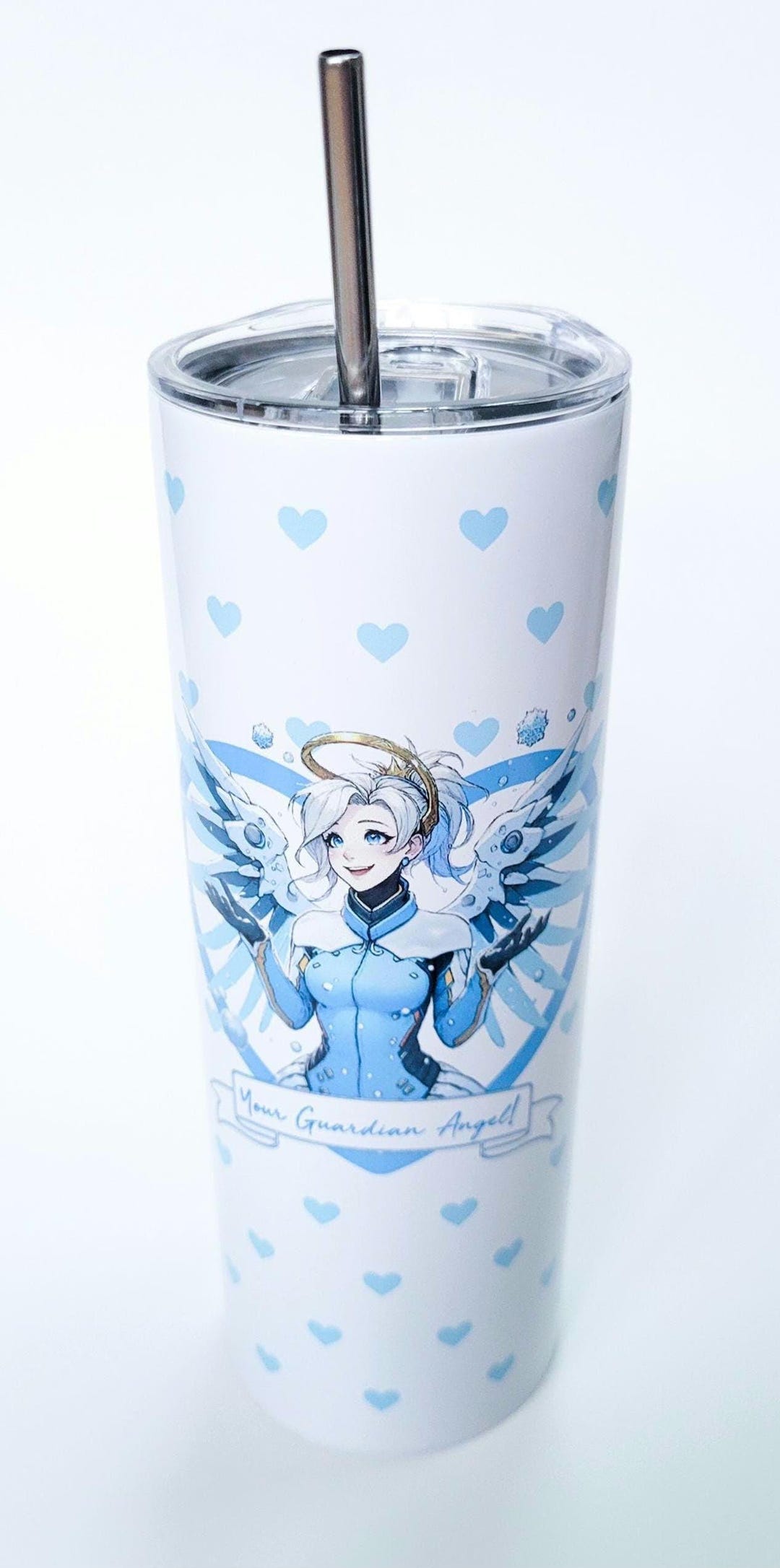 Overwatch Mercy Angela Zeigler Snow Angel Hot Cold 20oz Stainless Steel ...