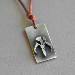 Mandalorian Mythosaur Skull Necklace, Star Wars Fan Art Stainless Steel ...