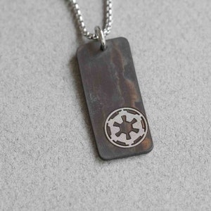 Galactic Empire Necklace Imperial Crest Pendant Star Wars Gift - Etsy