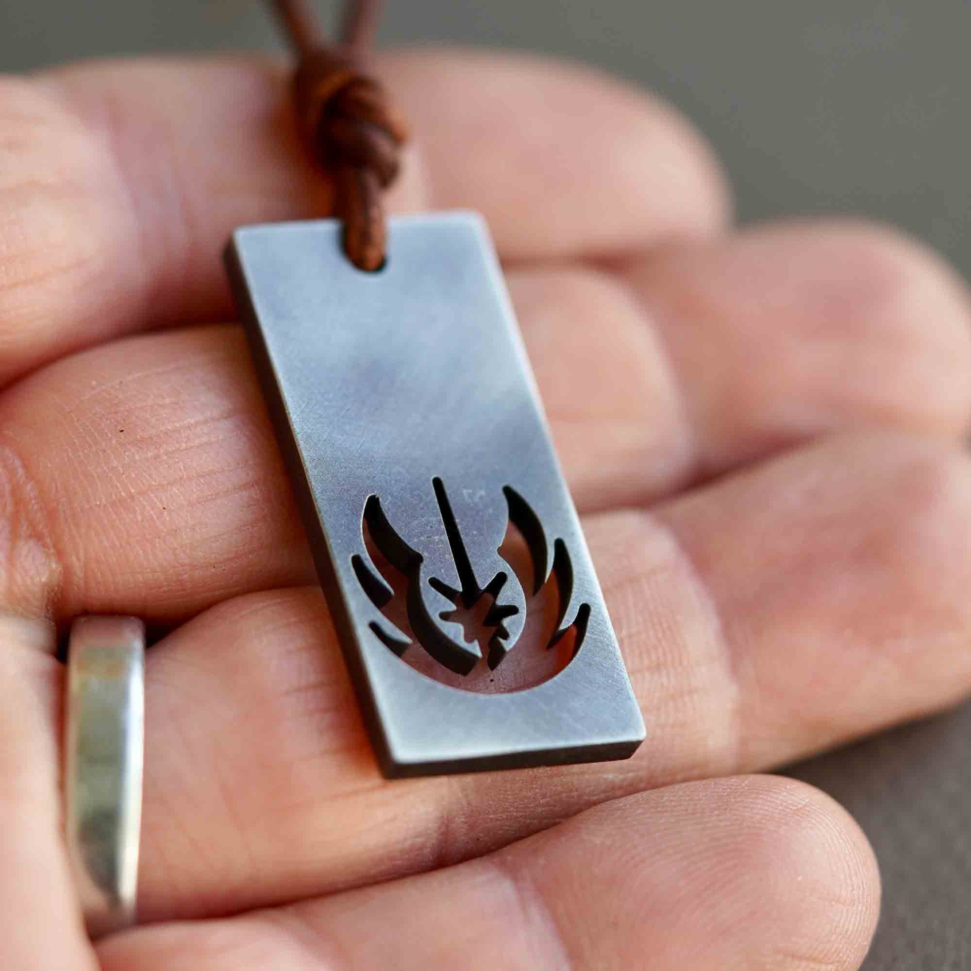 Jedi Order Crest Logo Necklace Star Wars Jewelry Leia Luke Skywalker - Etsy