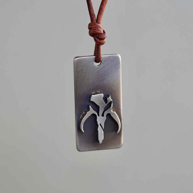 Mandalorian Mythosaur Skull Necklace, Star Wars Fan Art Stainless Steel ...