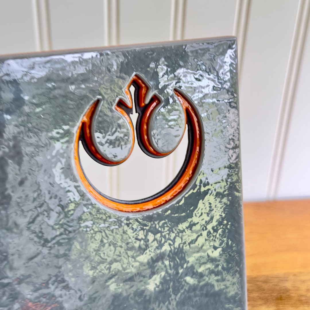 Rebel Alliance Symbol the Starbird Art Glass Water Jet Cut Design - Etsy