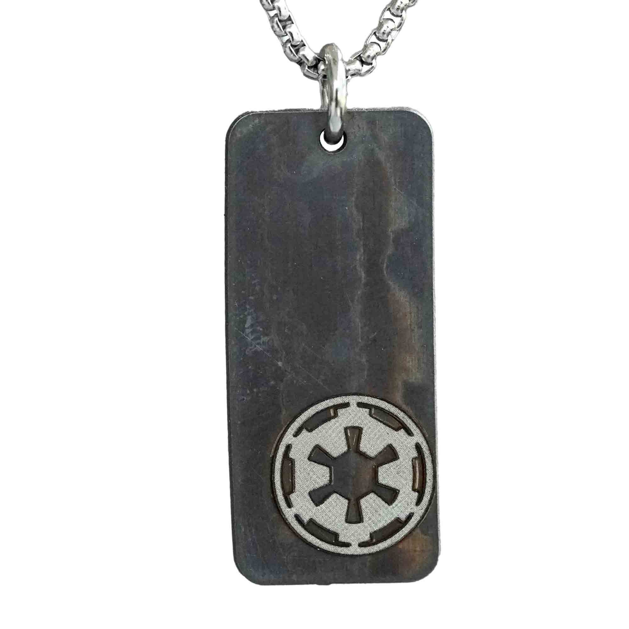 Galactic Empire Necklace Imperial Crest Pendant Star Wars Gift - Etsy