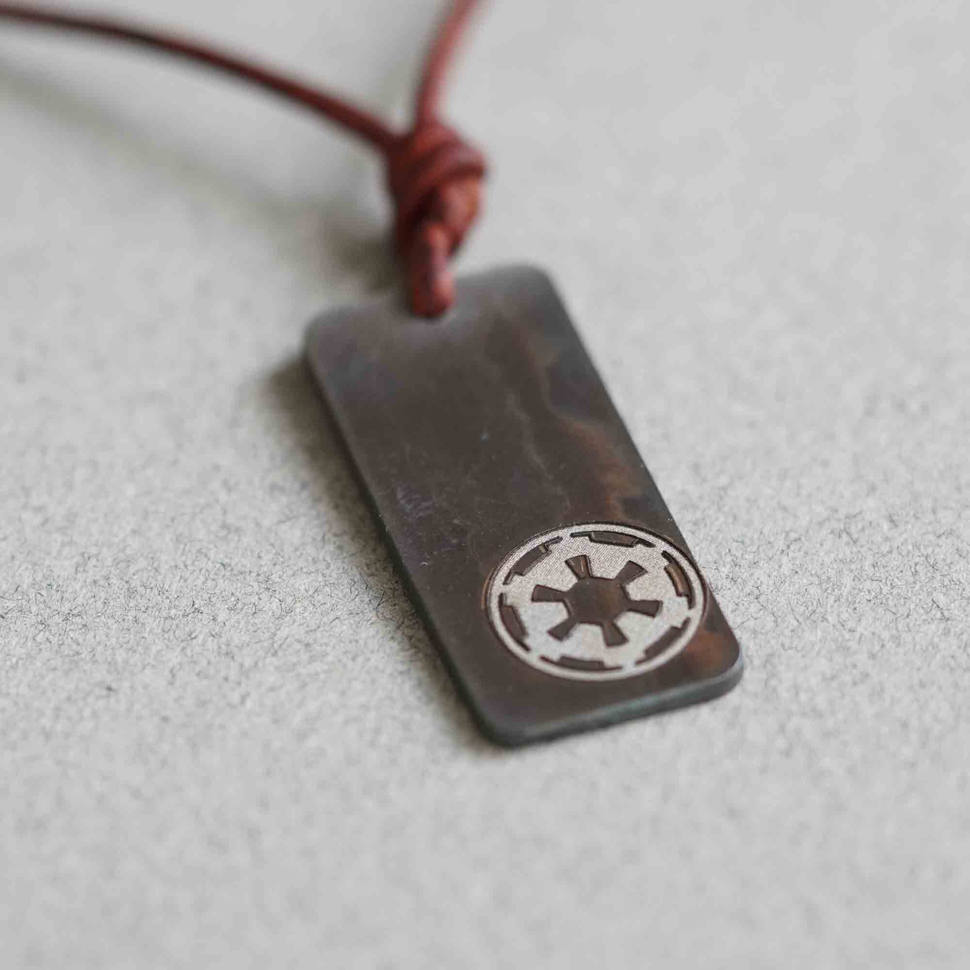 Galactic Empire Necklace Imperial Crest Pendant Star Wars Gift - Etsy