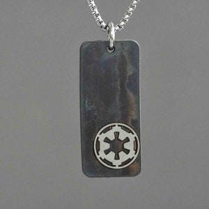 Galactic Empire Necklace Imperial Crest Pendant Star Wars Gift - Etsy