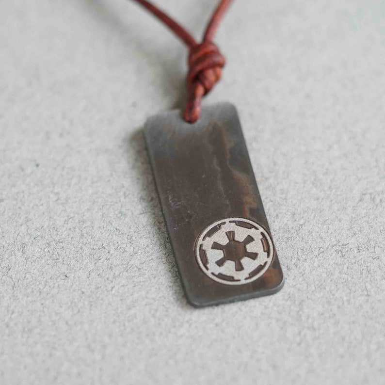 Galactic Empire Necklace Imperial Crest Pendant Star Wars Gift - Etsy