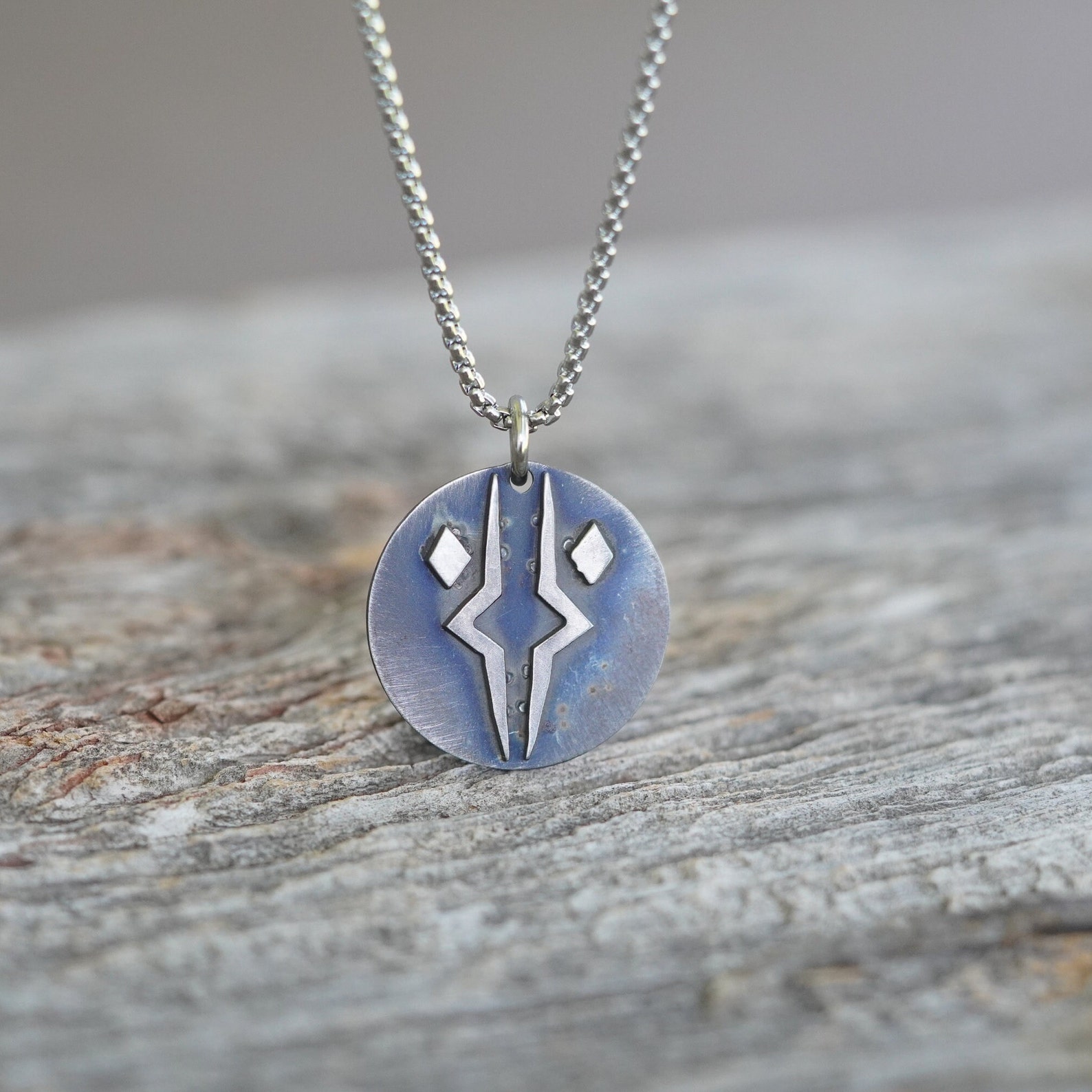 Ahsoka Tano Fulcrum Symbol Necklace Star Wars Gift Stainless Steel ...