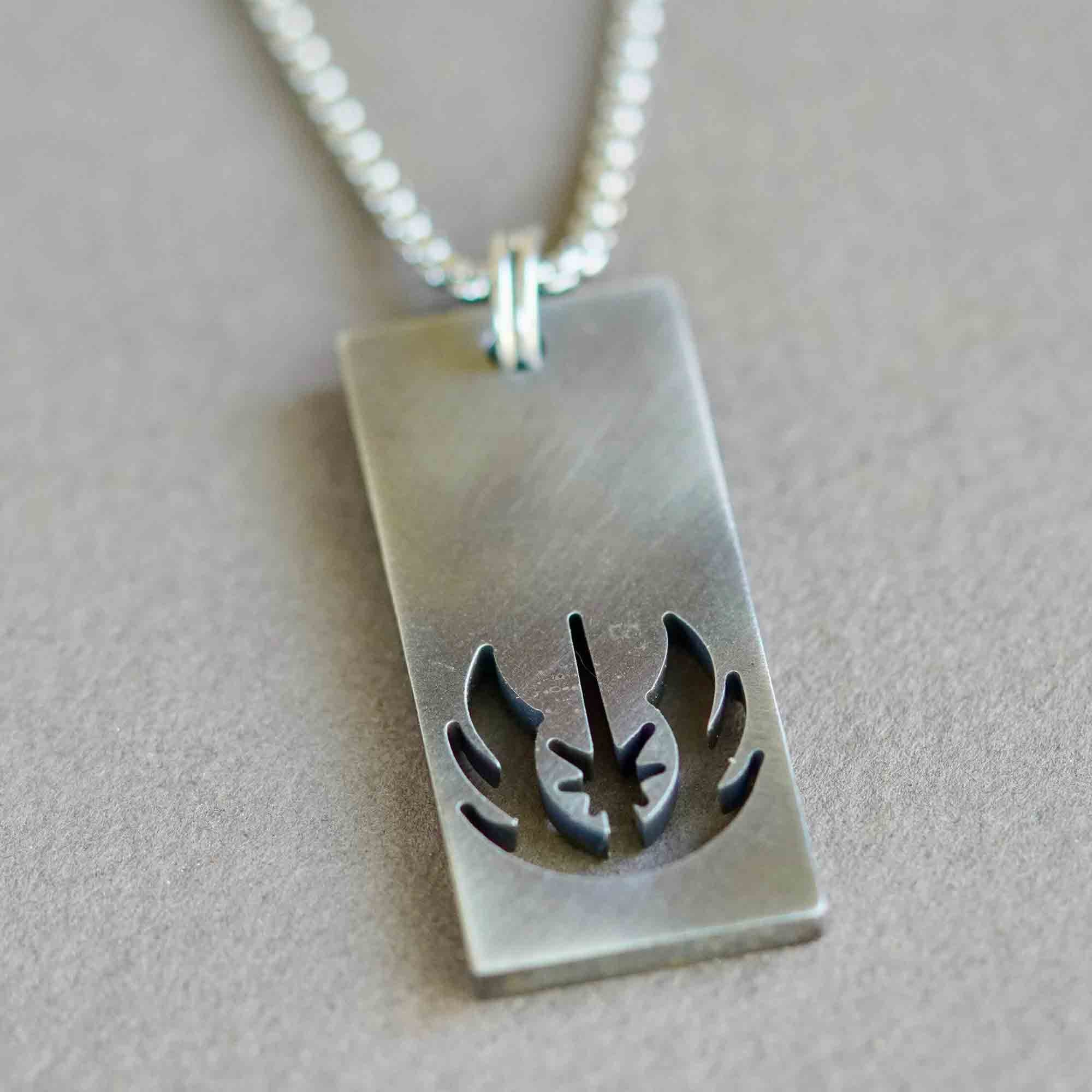 Jedi Order Crest Logo Necklace Star Wars Jewelry Leia Luke Skywalker - Etsy