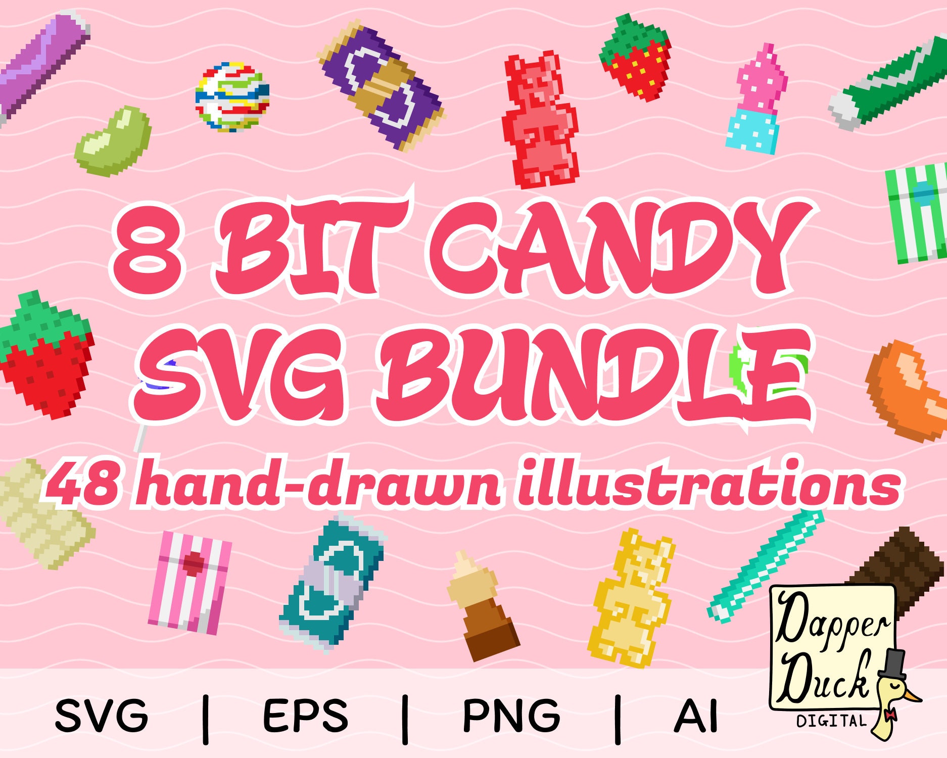 Candy Clipart Image Bundle 48 Candy Png Scrapbook Files - Etsy UK