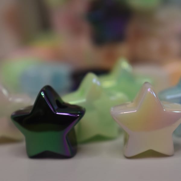 Glass Star Beads - Etsy