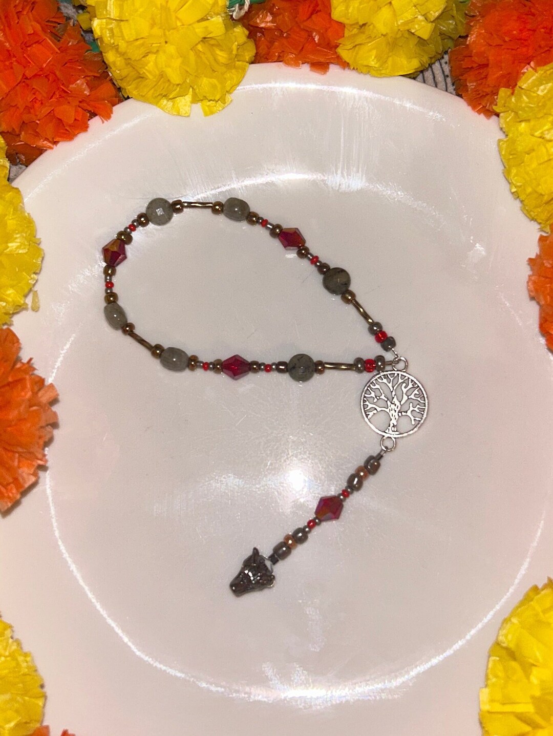 Small Fenrir Prayer Beads: Norse Child of Loki Child of - Etsy