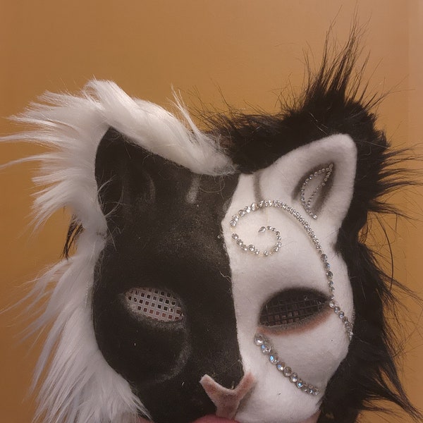 Opal Therian Cat Mask - Etsy