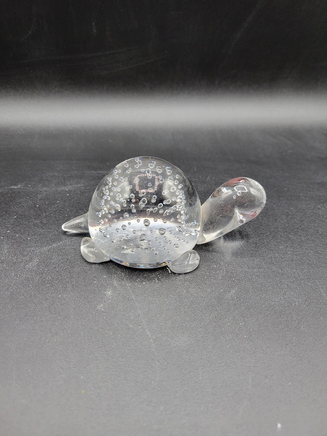Vintage Glass Turtle Paperweight - Etsy