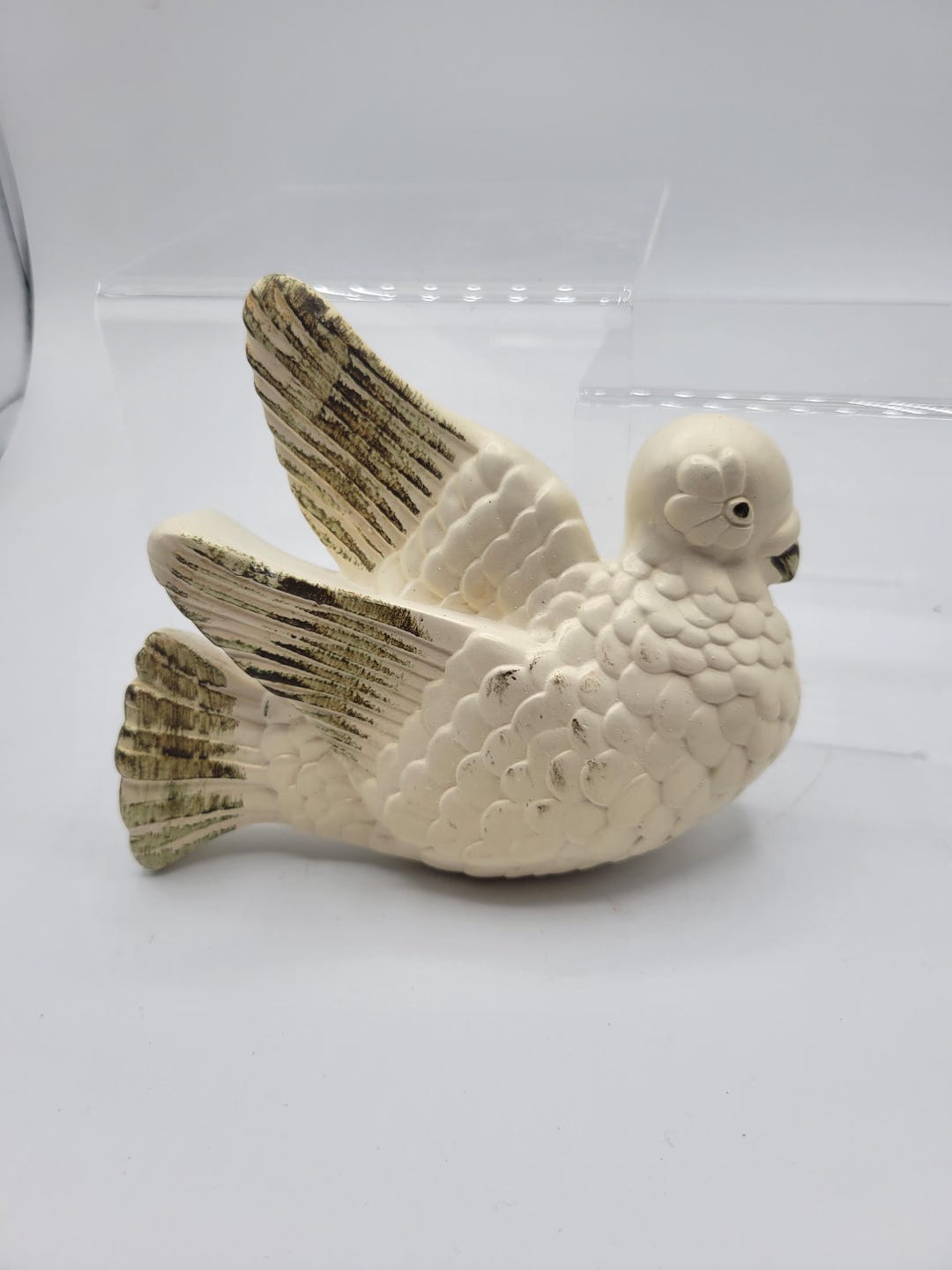 Vintage 1979 Miller Studio Chalkware Dove - Etsy