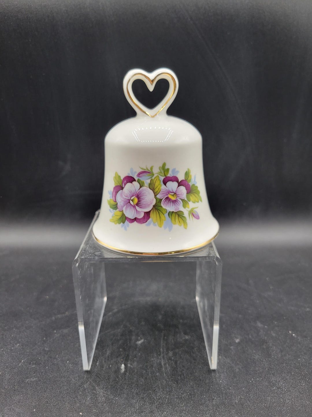 Vintage Golden Crown England Violet Bell - Etsy