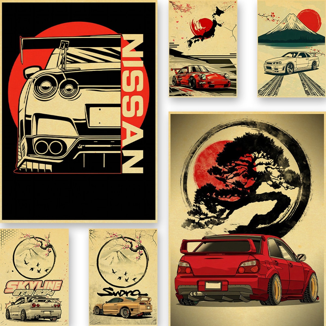 Japanese Style JDM Car Posters - Etsy