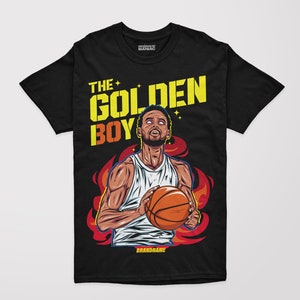 Editable the Golden Boy T-shirt Design PSD Ready to Print Poster Wall ...