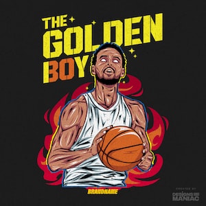 Editable the Golden Boy T-shirt Design PSD Ready to Print Poster Wall ...